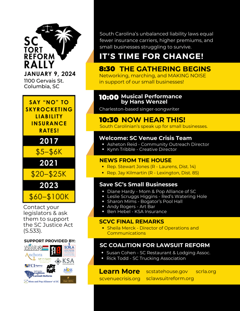 What’s your (rally) sign? – SC Venue Crisis